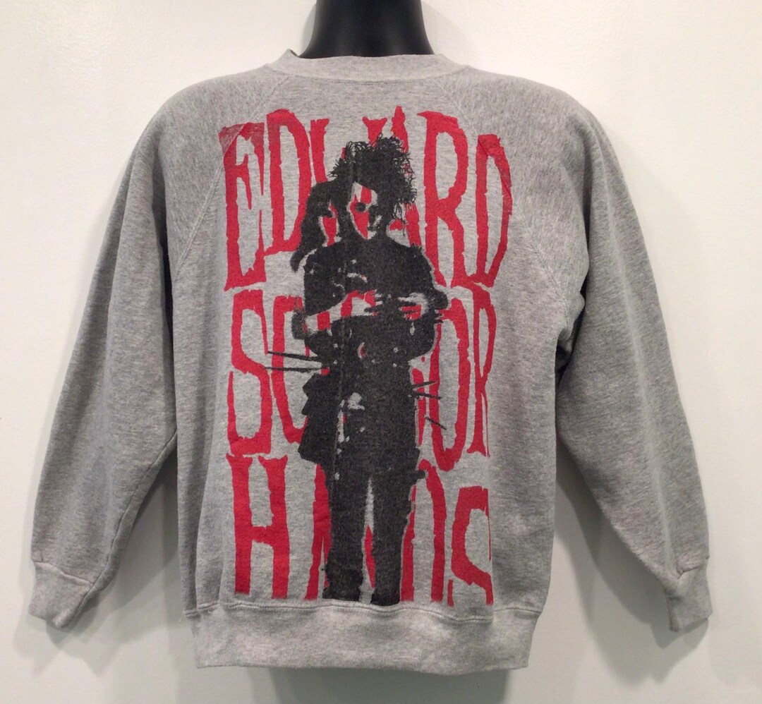 Vintage 1990 Edward Scissorhands Printed Sweat, Size M…j381 - Etsy