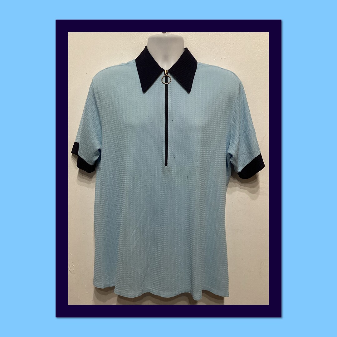 Vintage 1960s Two Tone Zipper Banlon Knit - Etsy