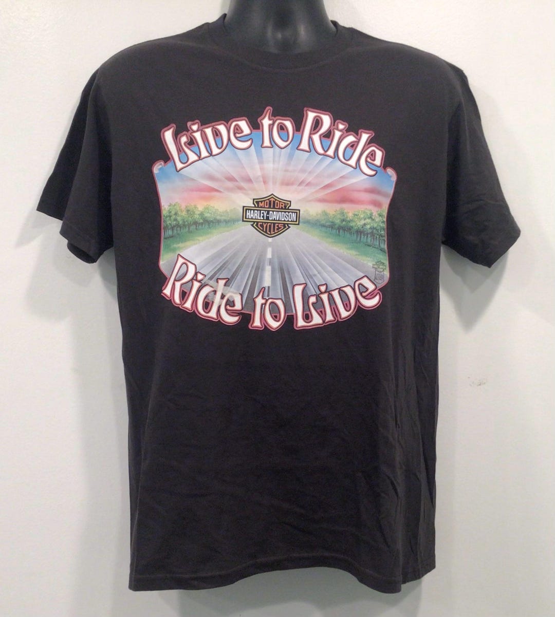 Vintage Original 1970s Harley Davidson Decal on Unworn Tee, Size M…j449 ...