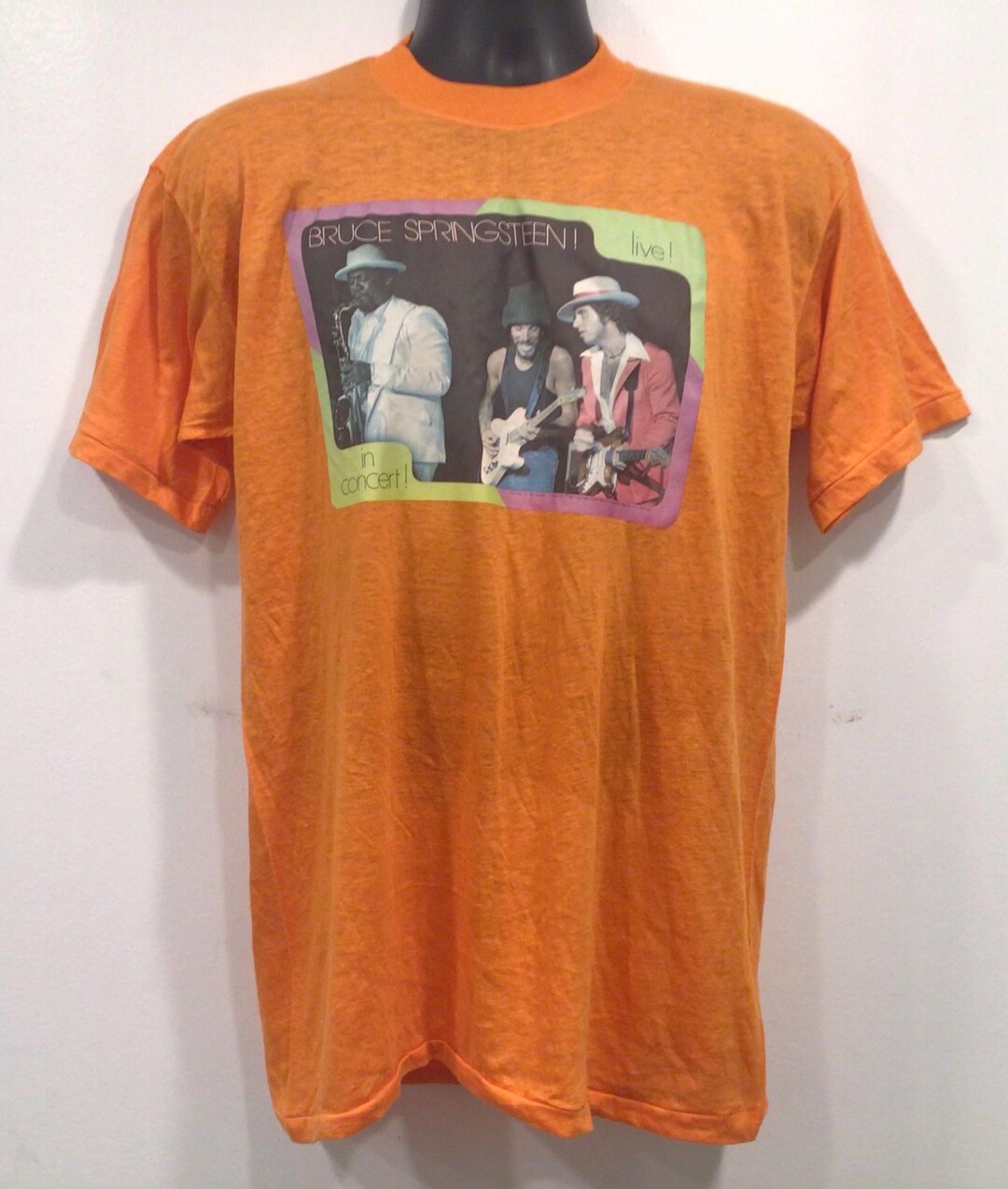 Vintage Original 1975 Bruce Springsteen Decal Tee, Size L…j497 - Etsy