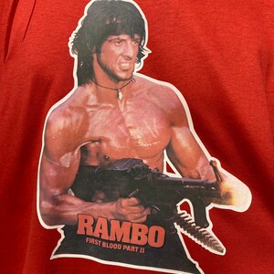 Vintage 1985 Original Rambo First Blood 2 T-shirt E7 - Etsy