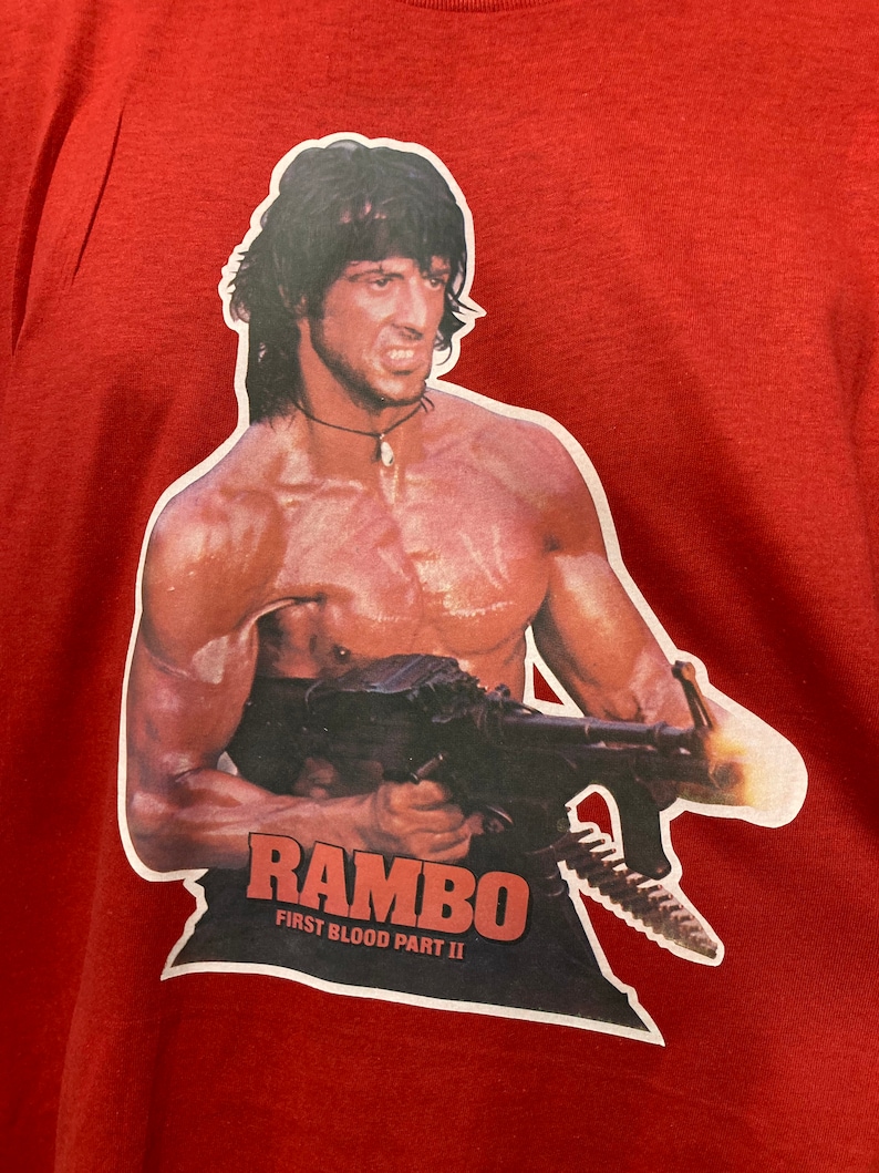 Vintage 1985 Original Rambo First Blood 2 T-shirt E7 - Etsy