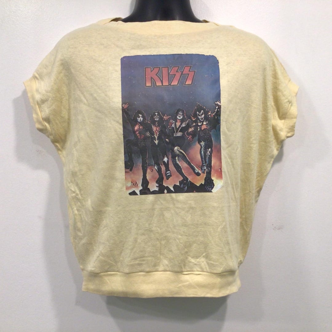Vintage Original 1970s/80s Kiss Decal Sweatshirt, Size M…j676 - Etsy