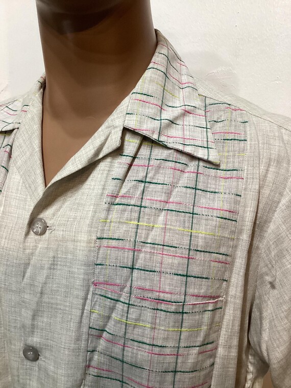 Vintage 1950's fleck panel shirt - Gem