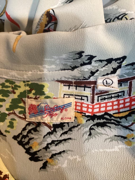 1940s vintage reproduction tiger and dragon print ray… - Gem