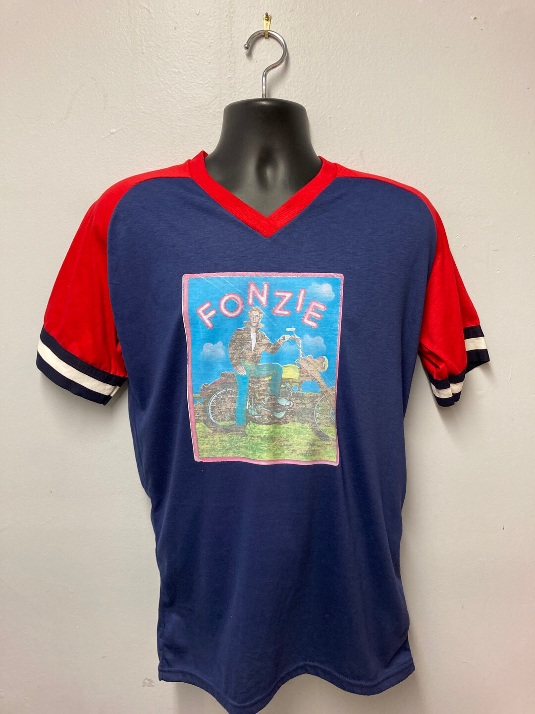 Vintage 1970s Original Fonzie Two Tone T-shirt E35 - Etsy
