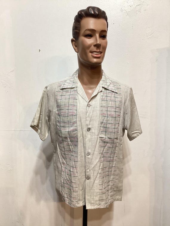 Vintage 1950's fleck panel shirt - Gem