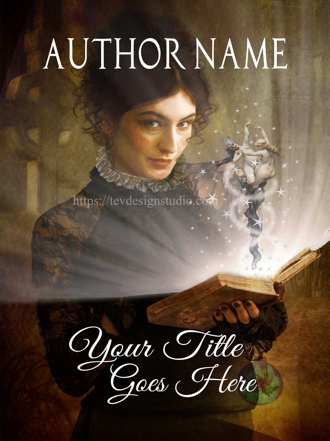 Pre-made Book Cover Magic Woman 5 Fantasy Magic Self Help - Etsy