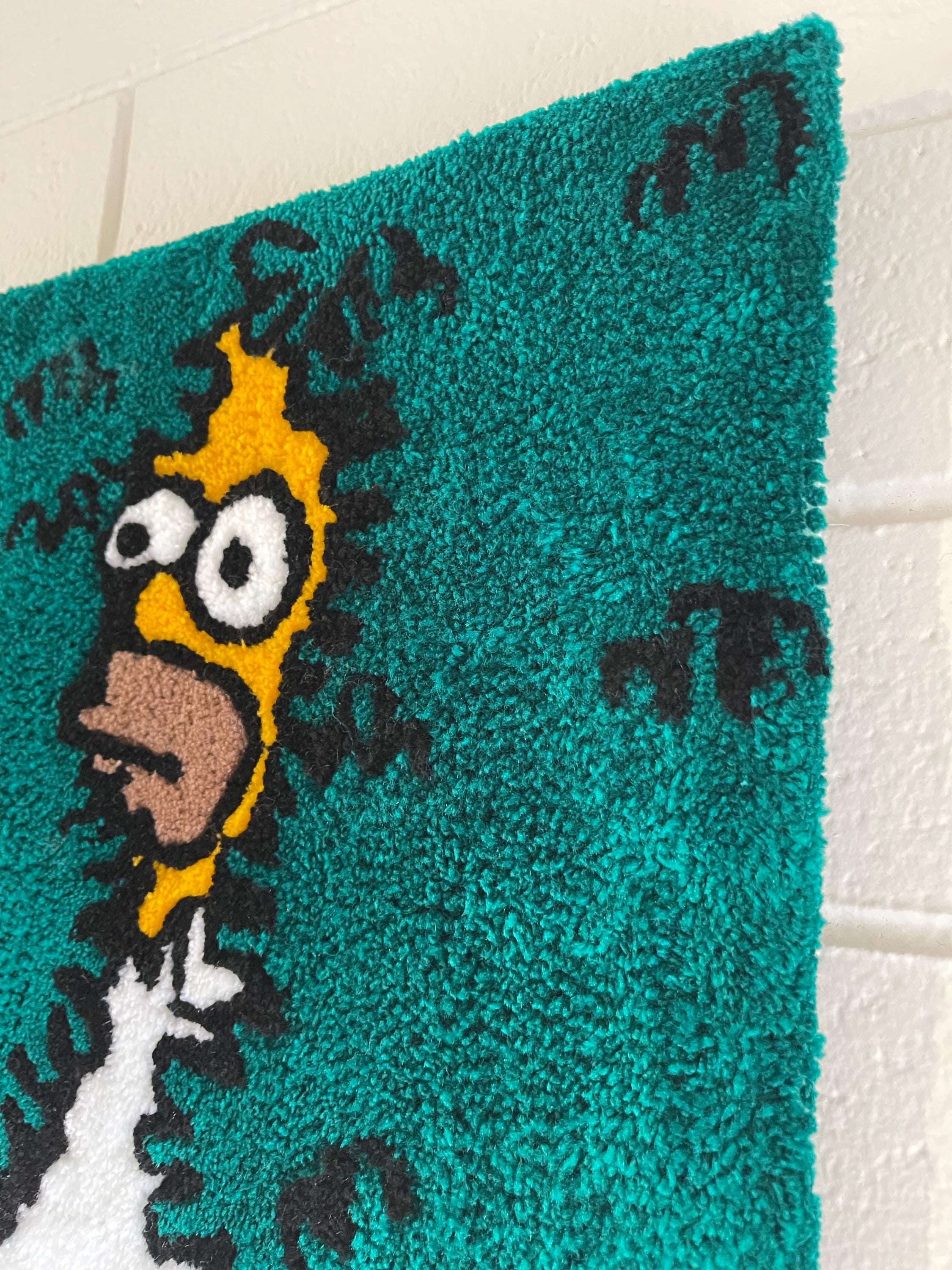 The Simpsons Homer Wall Hanging Rug - Homer Hiding in the Bushes Scene ...