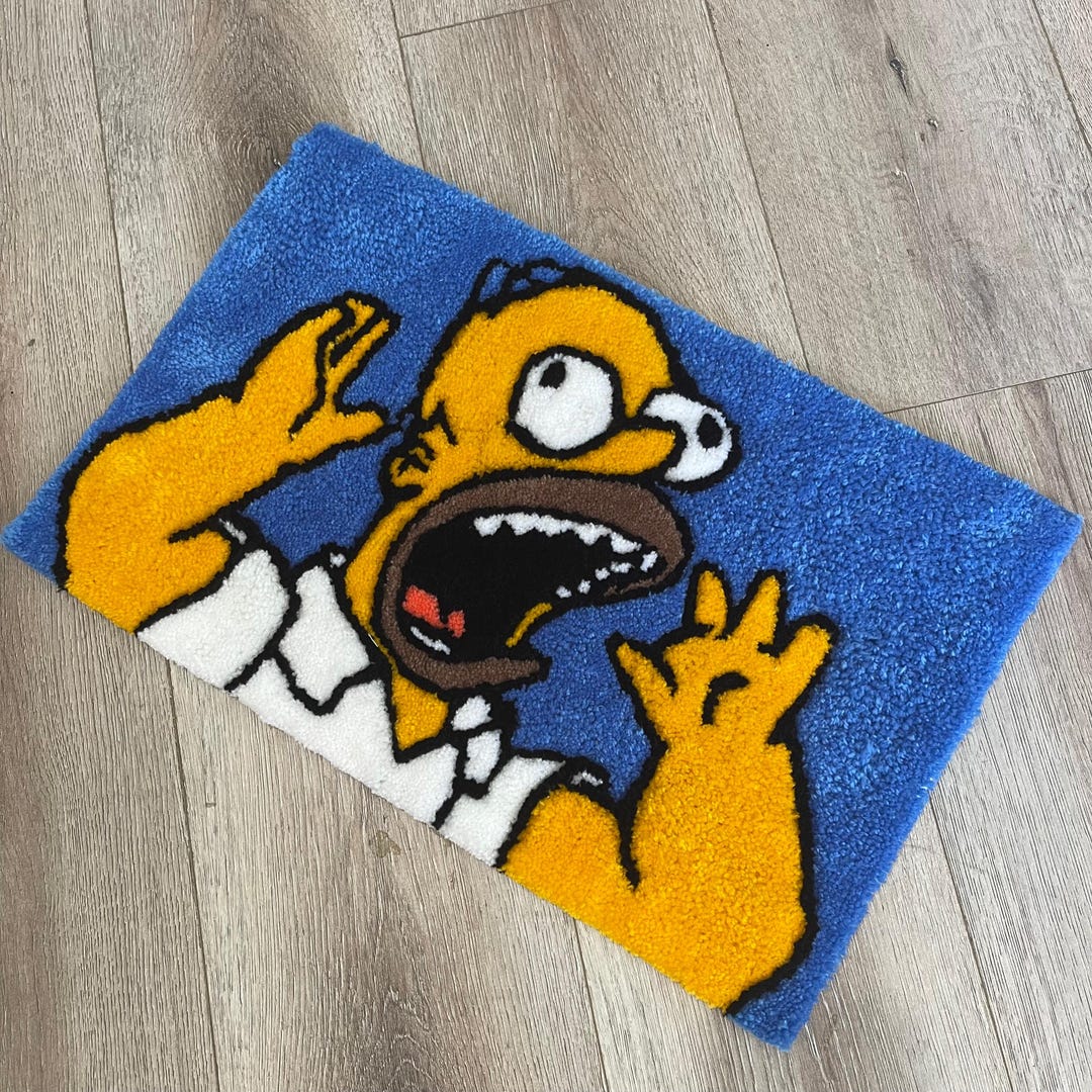 Homer Simpson Wall Rug | Unique and Fun Home Decor Inspired by the ...