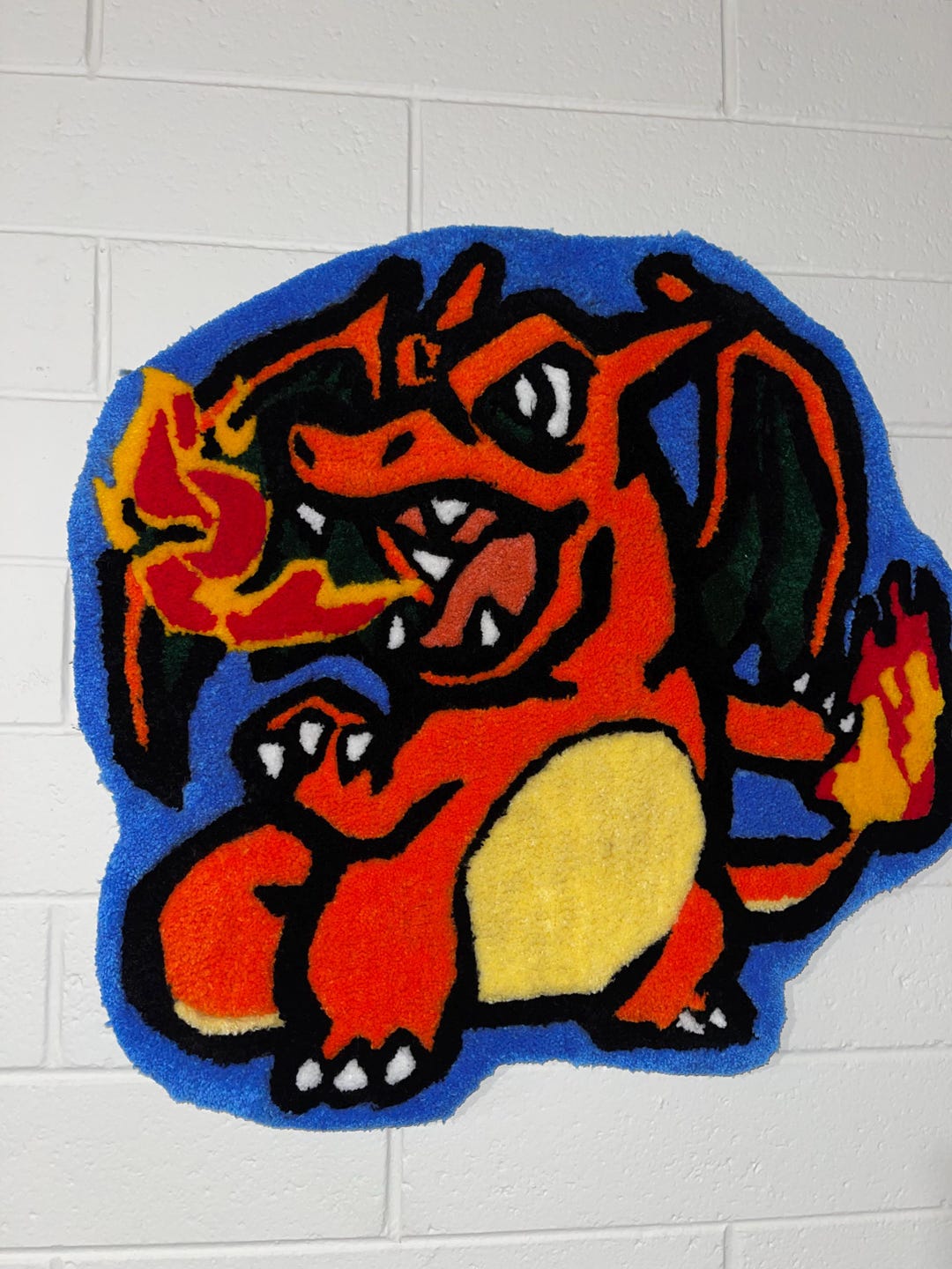 Pokémon Charizard Handmade Warll Rug - Etsy