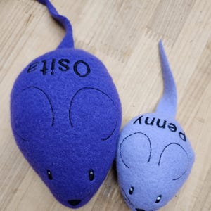Personalized Cat Toy Mouse With Catnip Two Sizes Small and Large - Etsy
