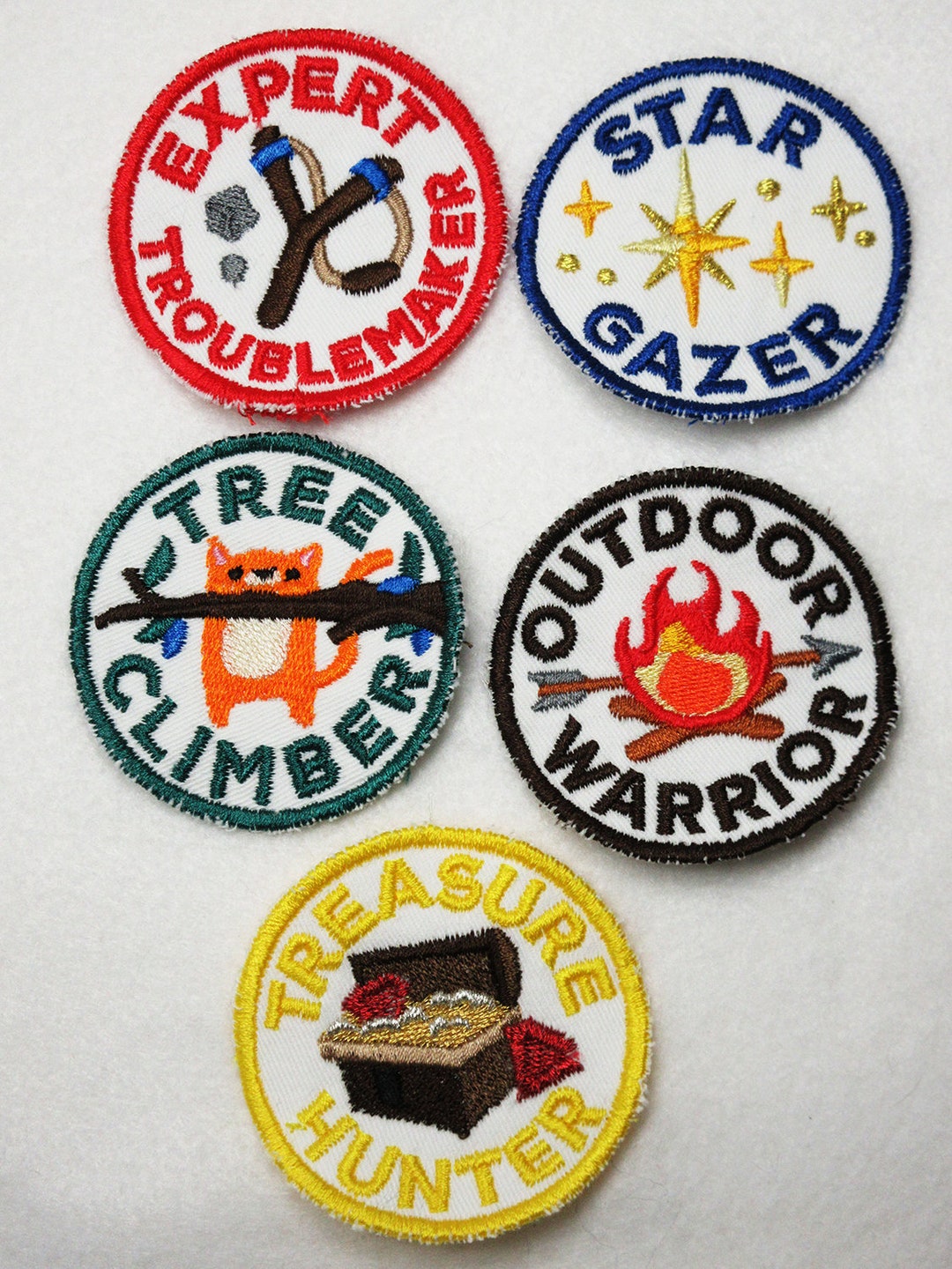 Adventure Merit Badges, Embroidered Patches, Outdoor Warrior, Star ...