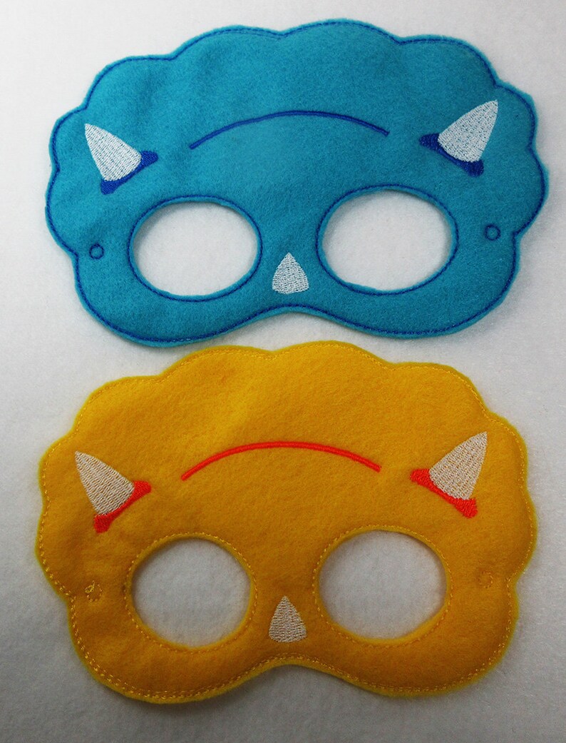 Triceratops Dinosaur Dress Up Masks Pretend PlayCostume | Etsy