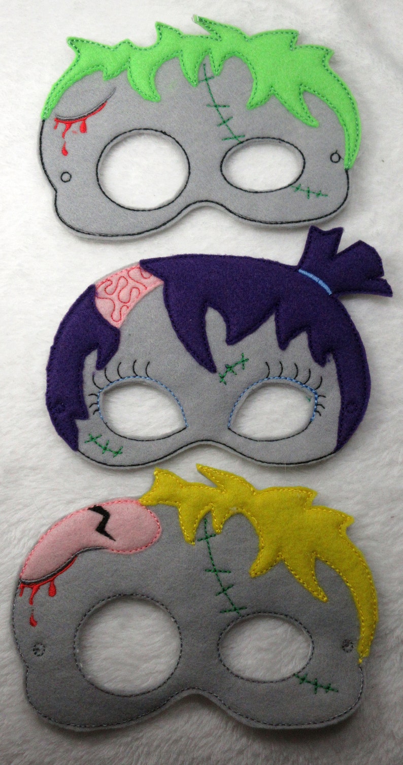 Zombie Boy or Girl Dress up Mask Pretend Play Costume | Etsy