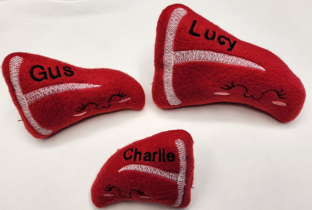Dog Steak Toys With Squeaker Small, Medium and Large Personalized Name ...