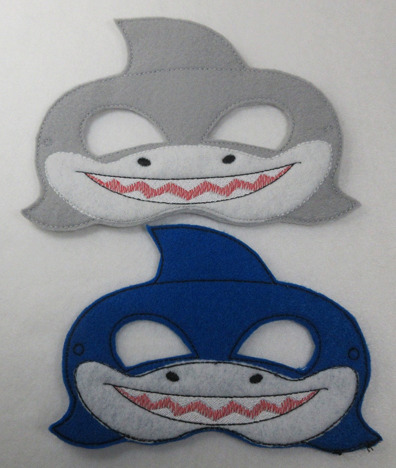 Great White Shark Dress Up Mask Pretend Play Costume | Etsy