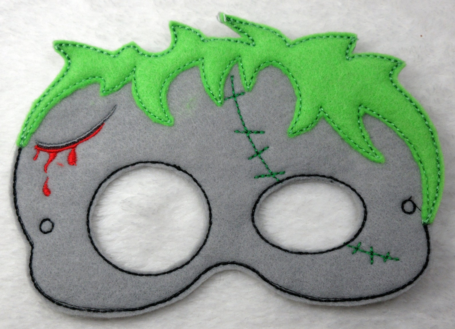 Handmade Felt Zombie Mask, Costume Dress Up, Adult and Child Sizes - Etsy