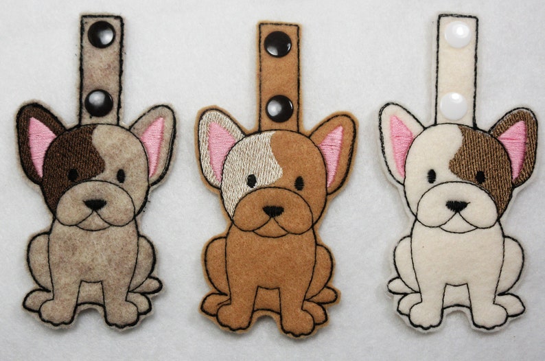 Dogs Dogs and More Dogs Key Chain Fob Purse or Backpack Charm Bulldog ...