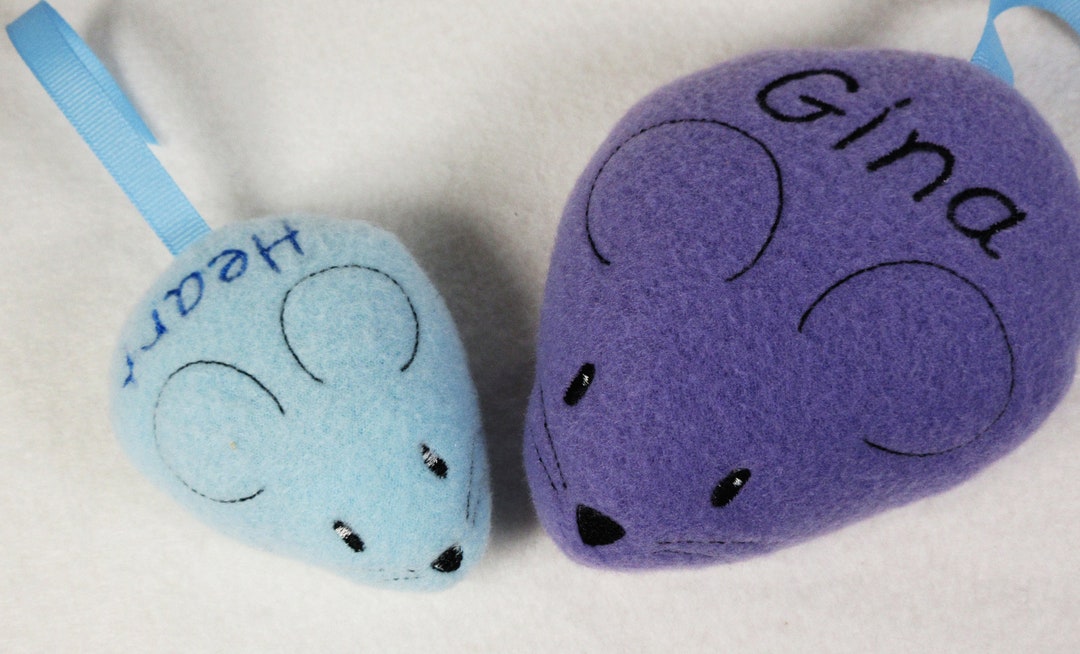 Personalized Cat Toy Mouse With Catnip Two Sizes Small and Large - Etsy