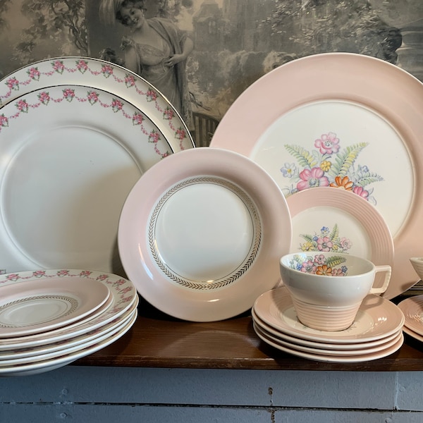 Pink Dishes - Etsy