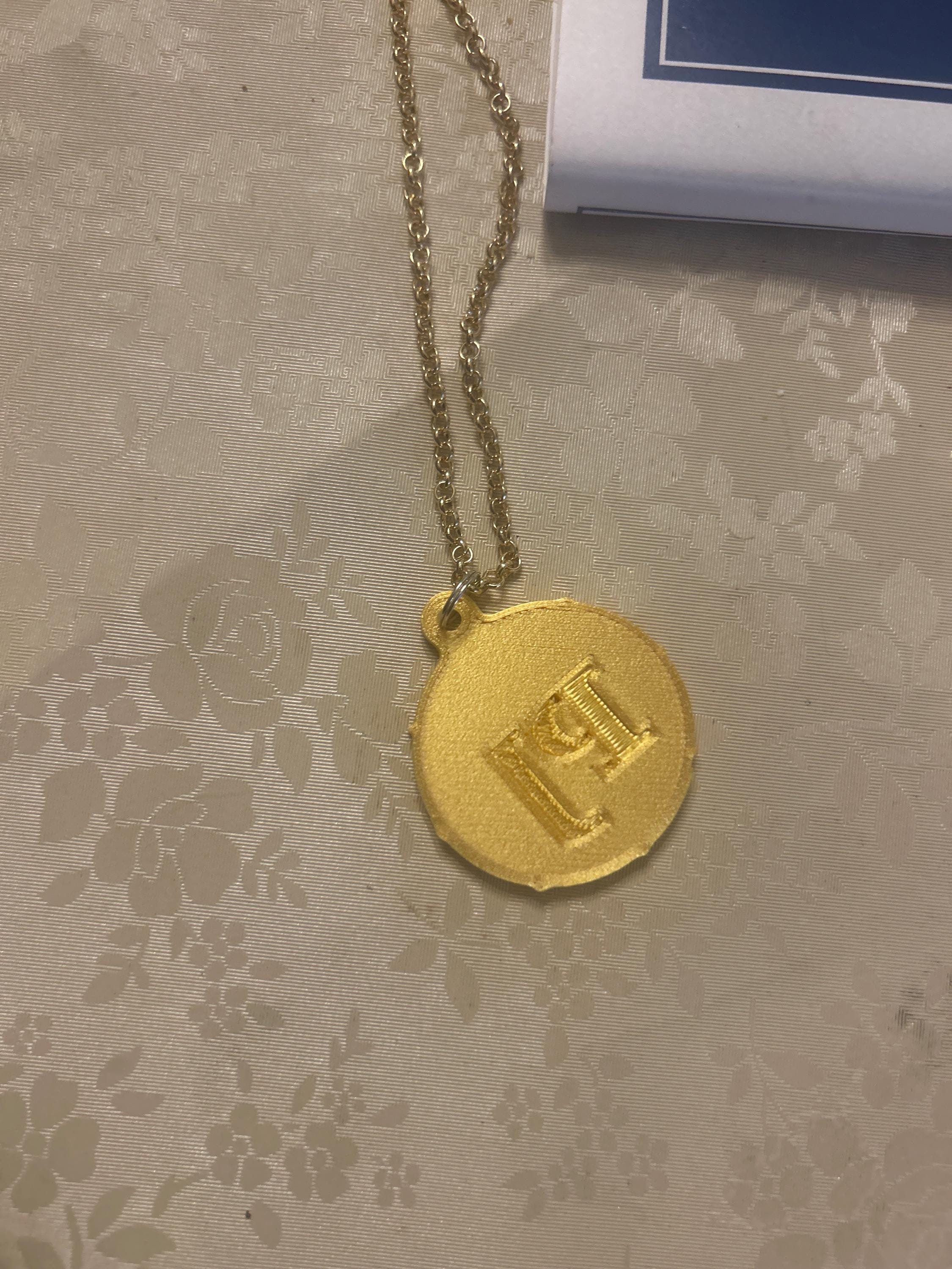 3d Printed Cursed Medallion Necklace - Etsy