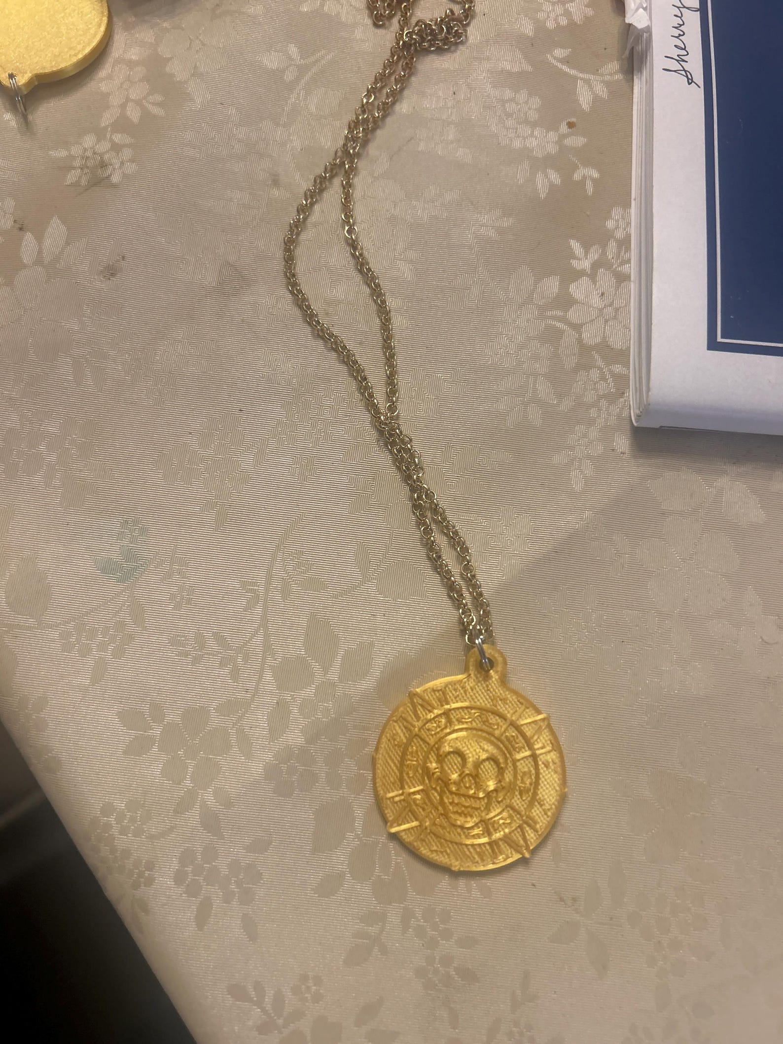 3d Printed Cursed Medallion Necklace - Etsy