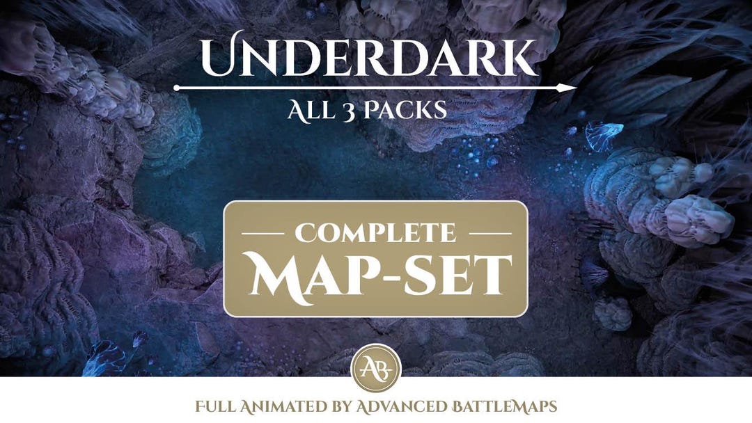 Animated Battlemap | Underdark - Complete Map-set - Dungeon and Dragons ...
