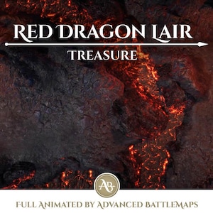 Animated Battlemap | Red Dragon Lair - Complete Map-set - Dungeon and ...