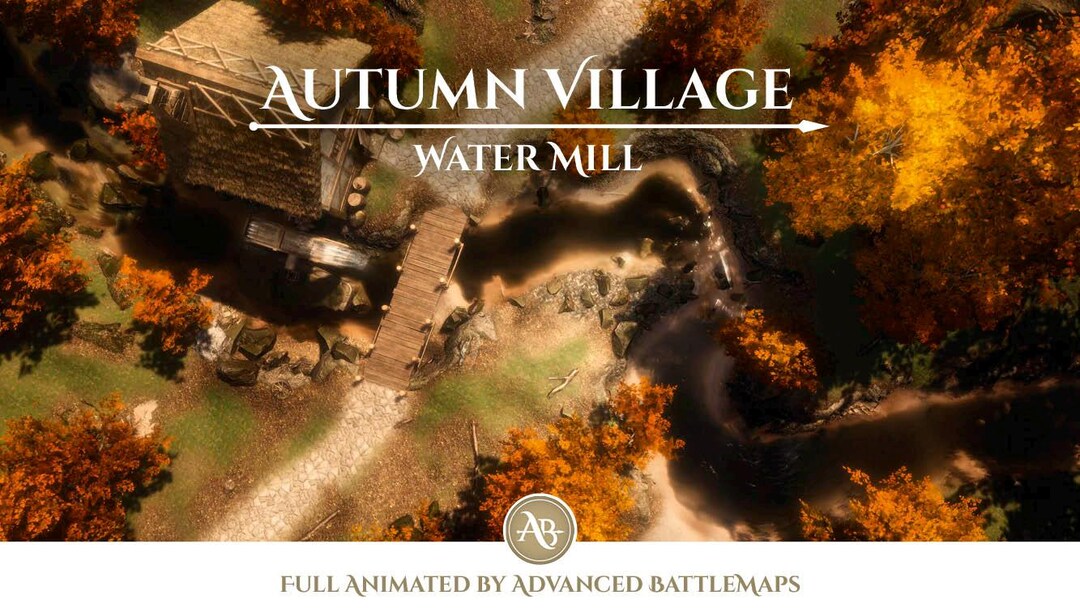Animated Battlemap | Autumn Village - Part 1/4 Water Mill - Dungeon and ...
