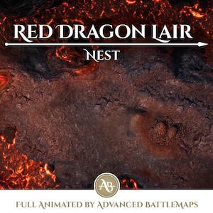 Animated Battlemap | Red Dragon Lair - Complete Map-set - Dungeon and ...