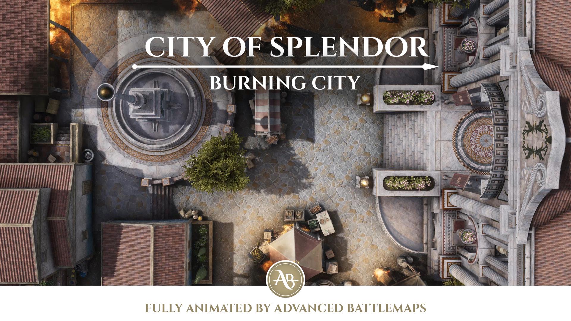 Animated Battlemap City of Splendor Part 4/4 Burning City Dungeon and ...