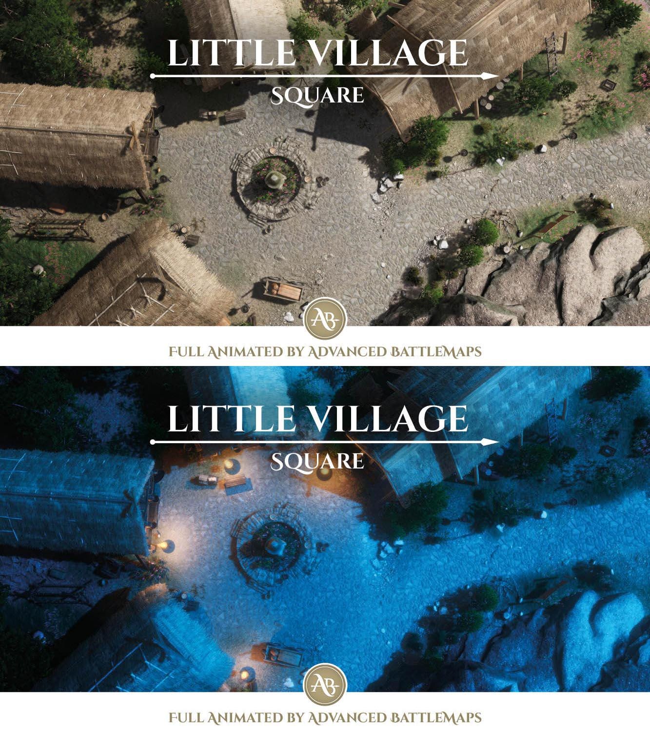 Animated Battlemap | Little Village - Complete Map-set - Dungeon and ...