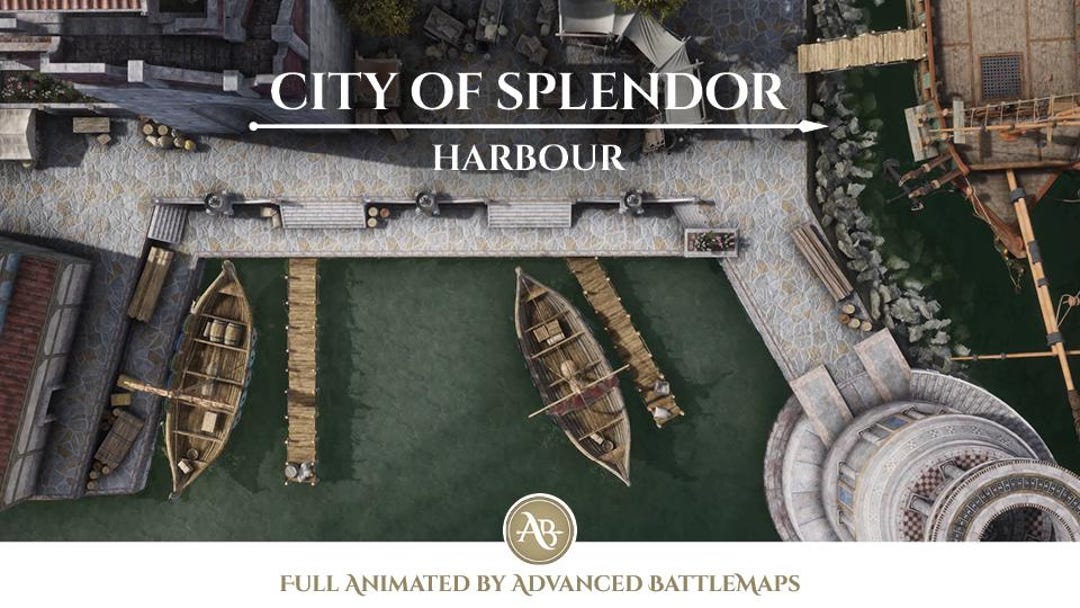 Animated Battlemap | City of Splendor - Part 3/4 Harbor - Dungeon and ...