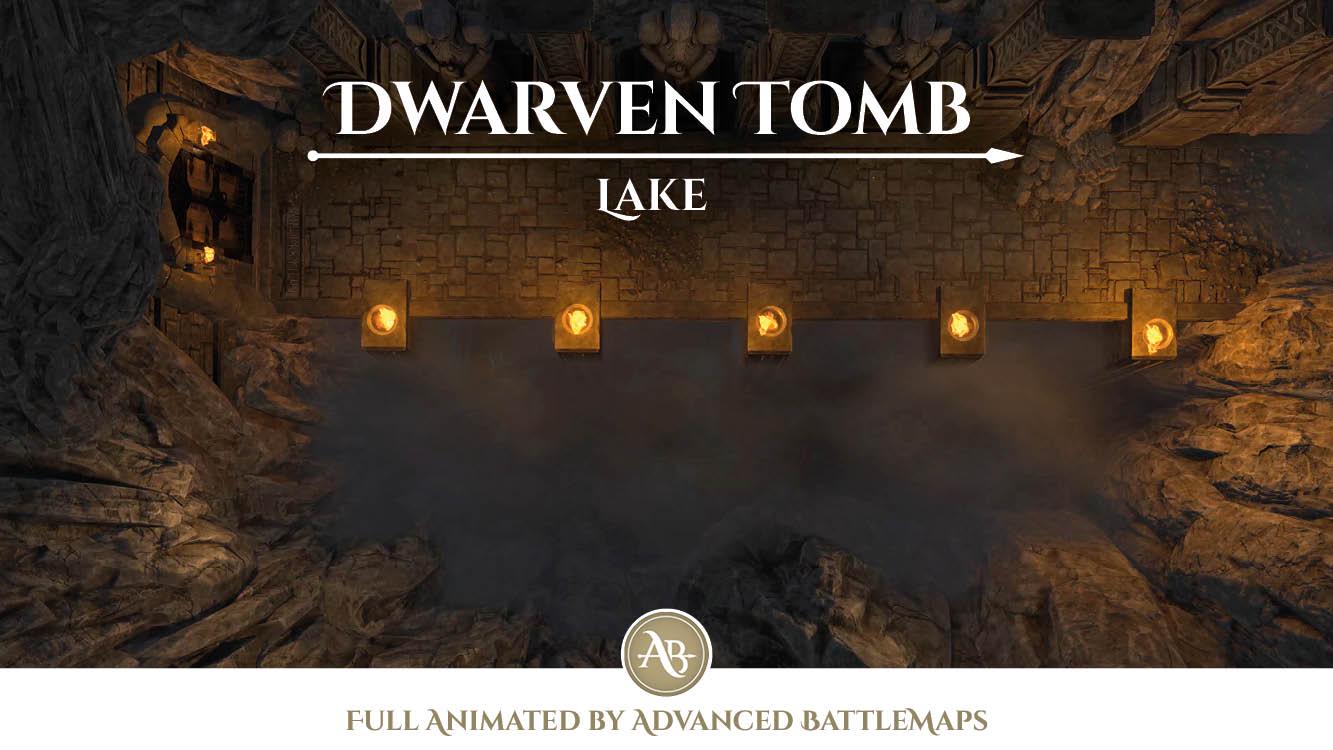 Animated Battlemap | Dwarven Tomb - Part 7/12 Lake - Dungeon and ...