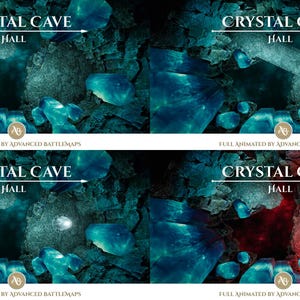 Animated Battlemap | Crystal Cave - Complete Map-set - Dungeon and ...