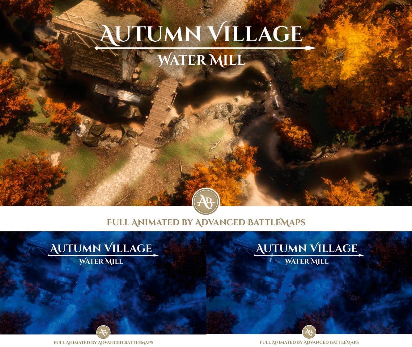 Animated Battlemap | Autumn Village - Complete Map-set - Dungeon and ...