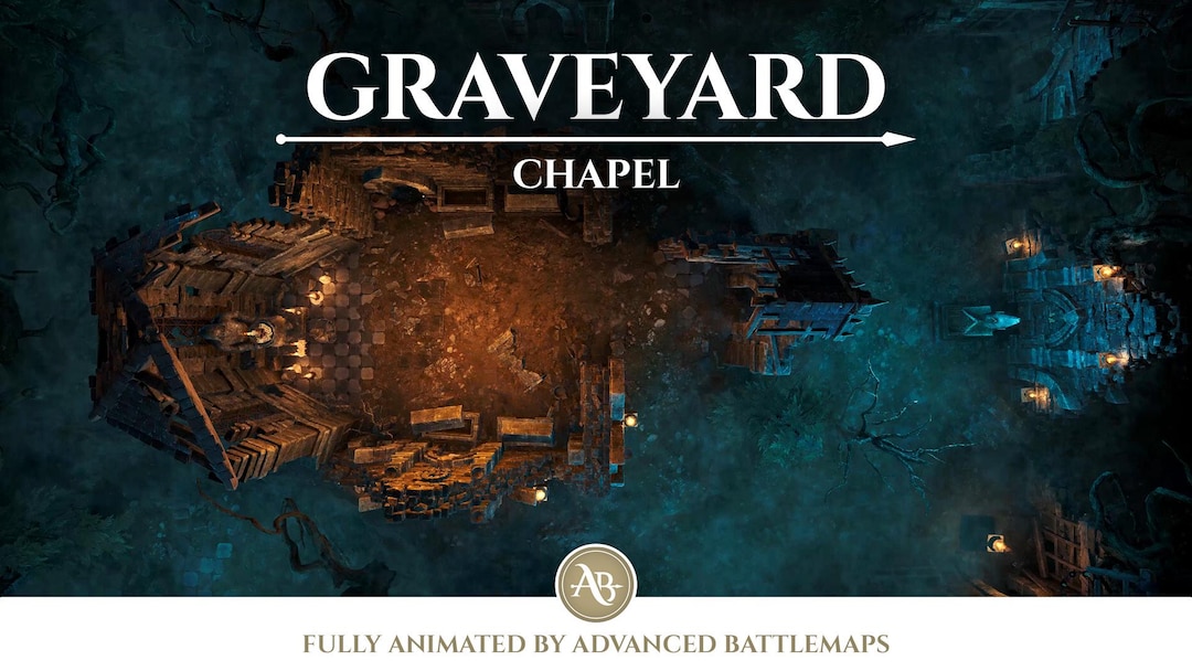 Animated Battlemap | Graveyard - Part 2/5 Chapel - Dungeon and Dragons ...