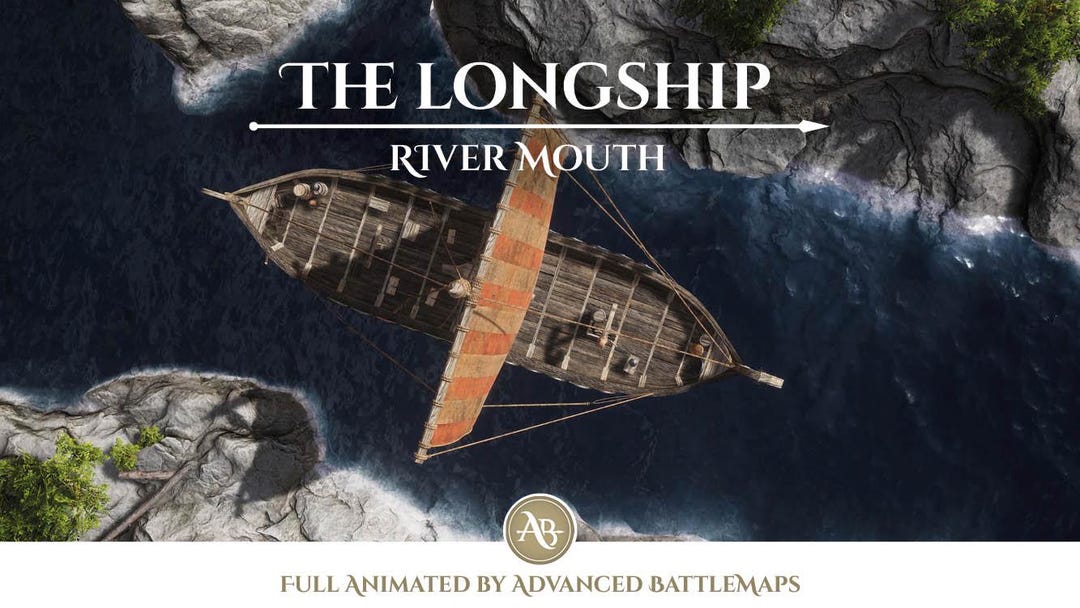 Animated Battlemap | the Longship - Part 1/6 River Mouth - Dungeon and ...