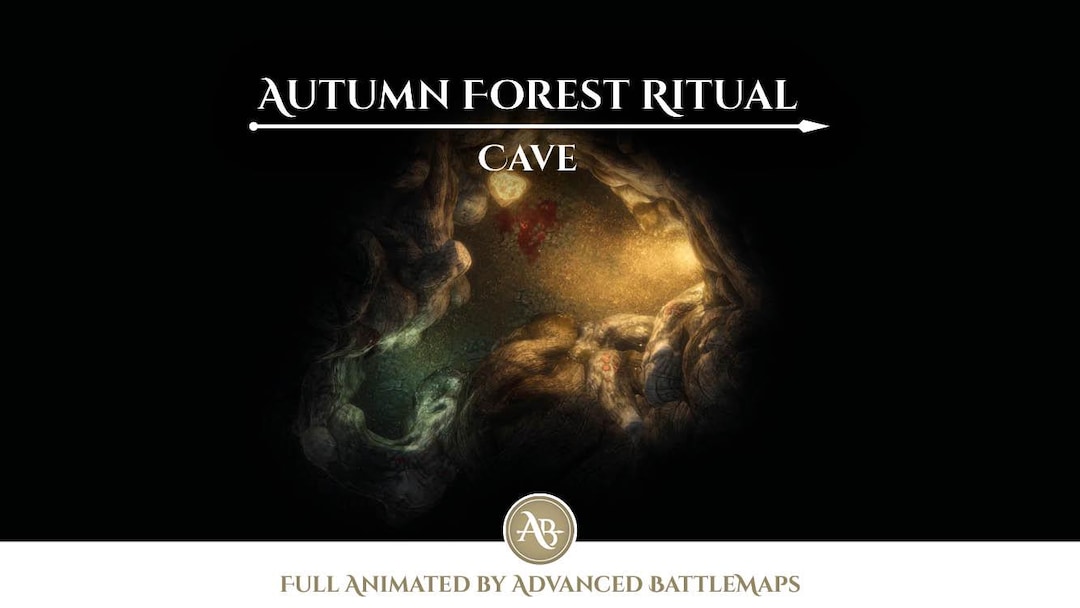 Animated Battlemap | Autumn Forest Ritual - Part 2/3 Cave - Dungeon and ...