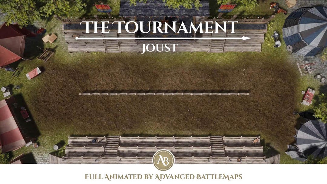 Animated Battlemap | the Tournament - Part 1/3 Joust - Dungeon and ...
