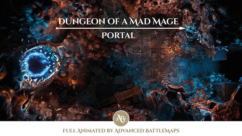 Animated Battlemap | Dungeon of A Mad Mage - Complete Map-set - Dungeon ...