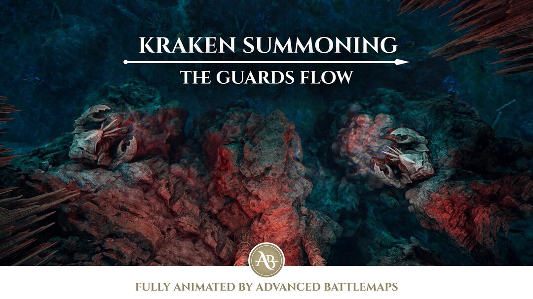 Animated Battlemap | Kraken Summoning - Part 2/4 the Guards - Dungeon ...