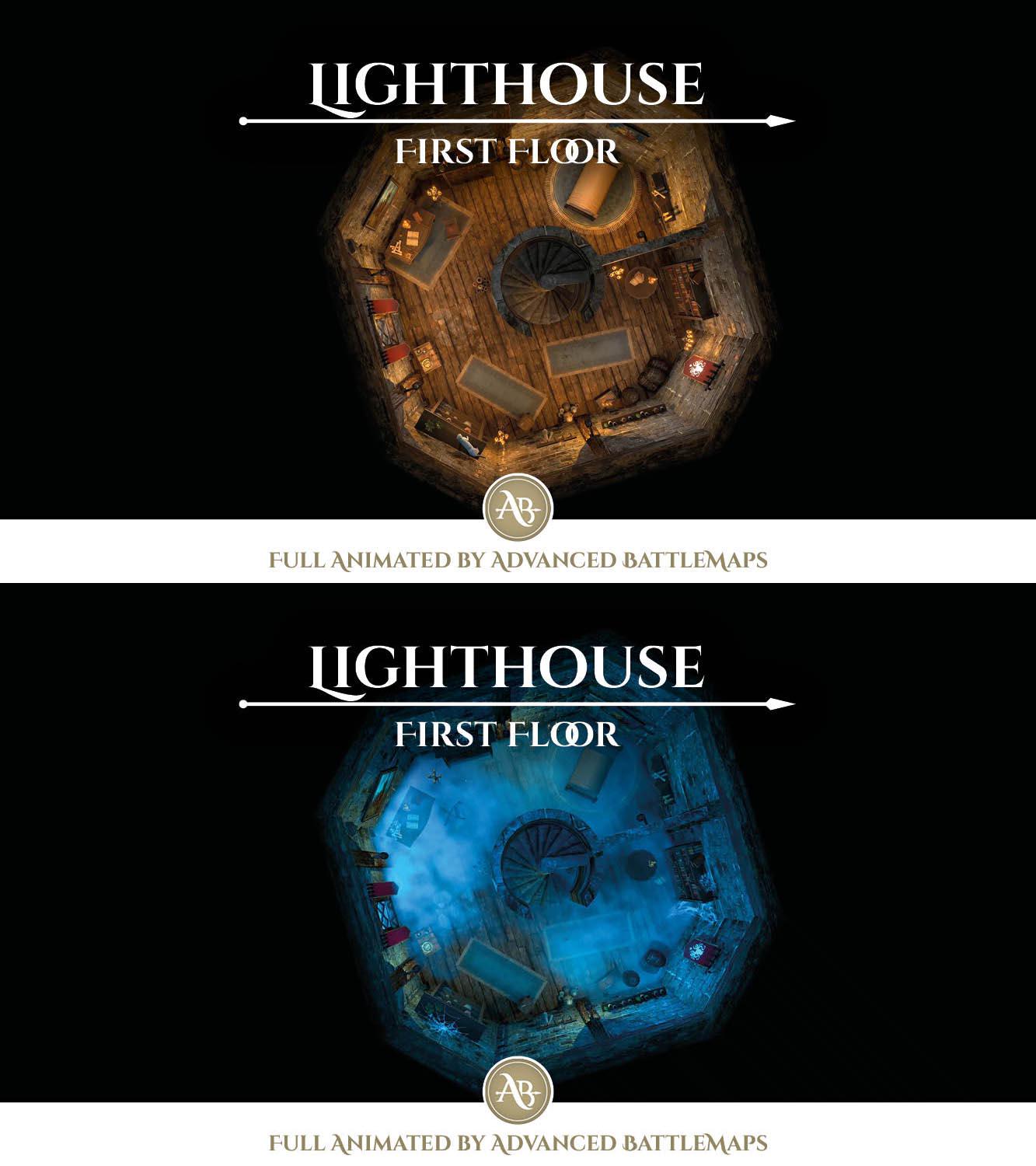 Animated Battlemap | Lighthouse - Complete Inside Map-set - Dungeon and ...