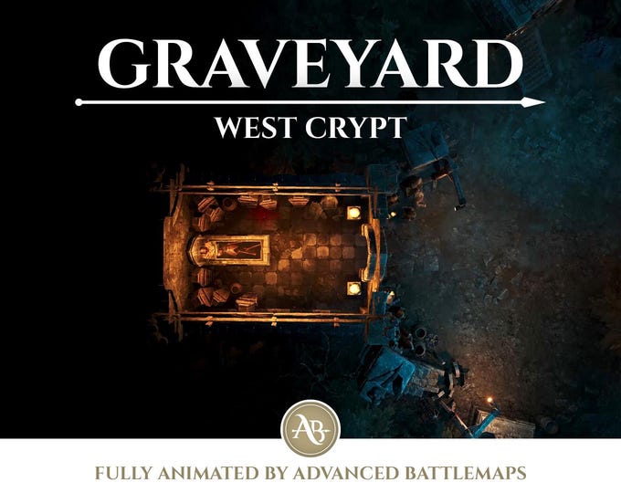10 Gridless Mausoleum/tomb Battle Maps | VTT Pack for Dnd, Pathfinder ...