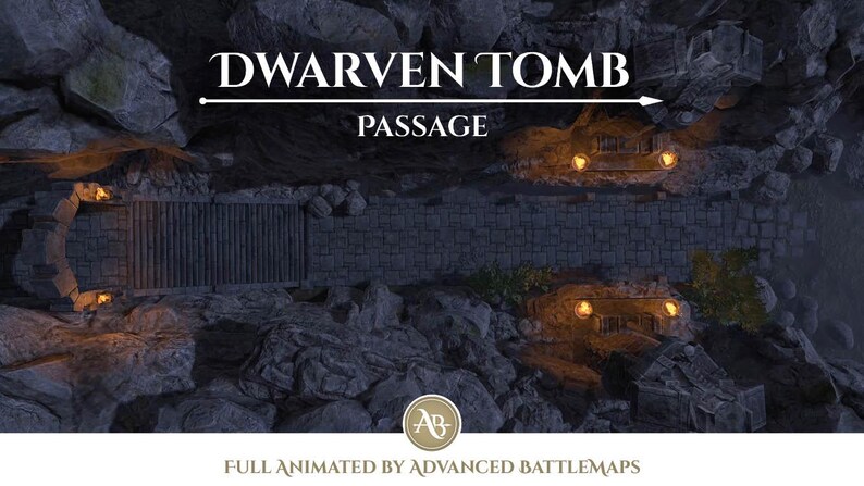 Animated Battlemap | Dwarven Tomb - Part 4/12 Passage - Dungeon and ...