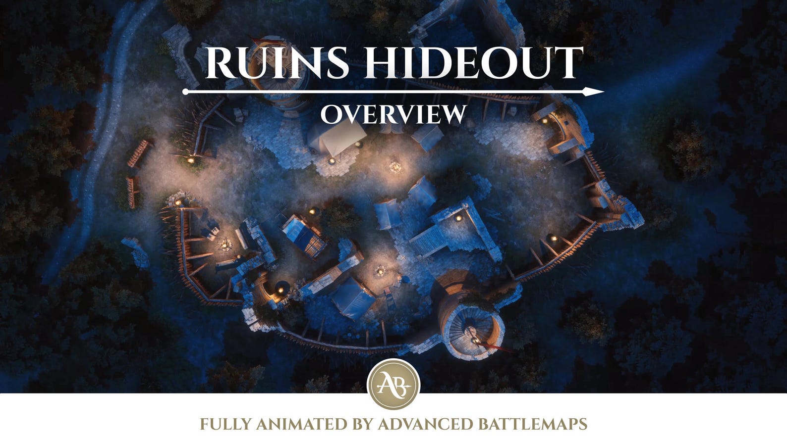 Animated Battlemap | Ruins Hideout - Complete Map-set - Dungeon and ...