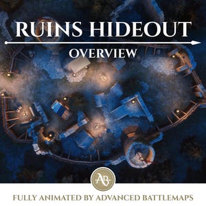 Animated Battlemap | Ruins Hideout - Complete Map-set - Dungeon and ...