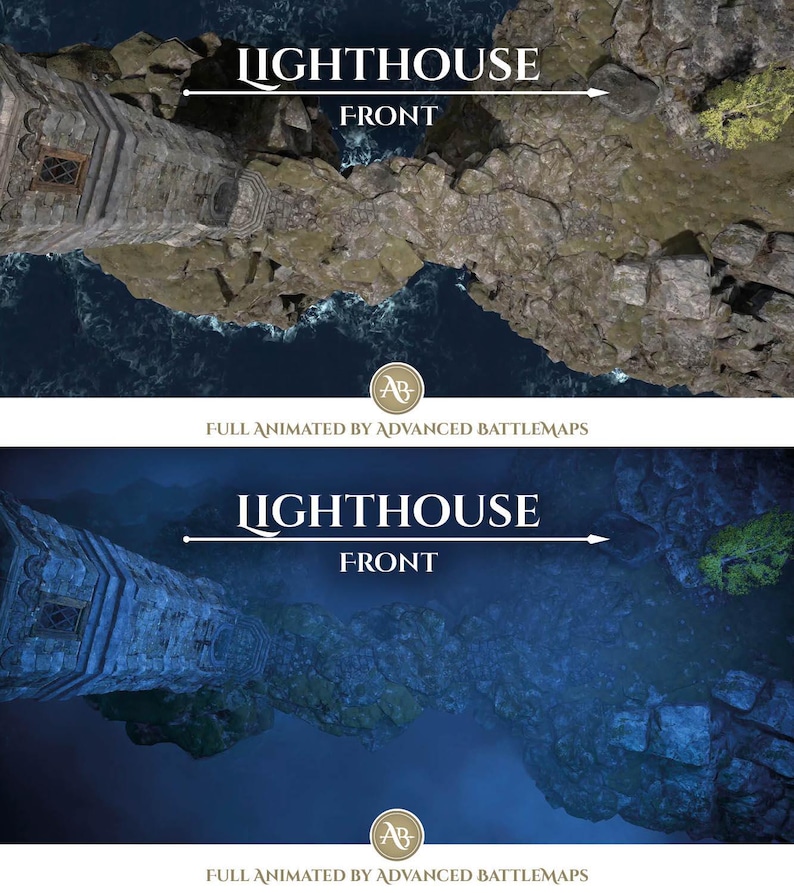 Animated Battlemap | Lighthouse - Complete Map-set - Dungeon and ...