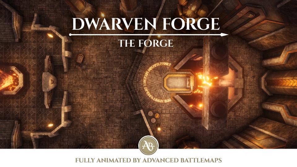 Animated Battlemap | Dwarven Forge - Part 4/4 the Forge - Dungeon and ...